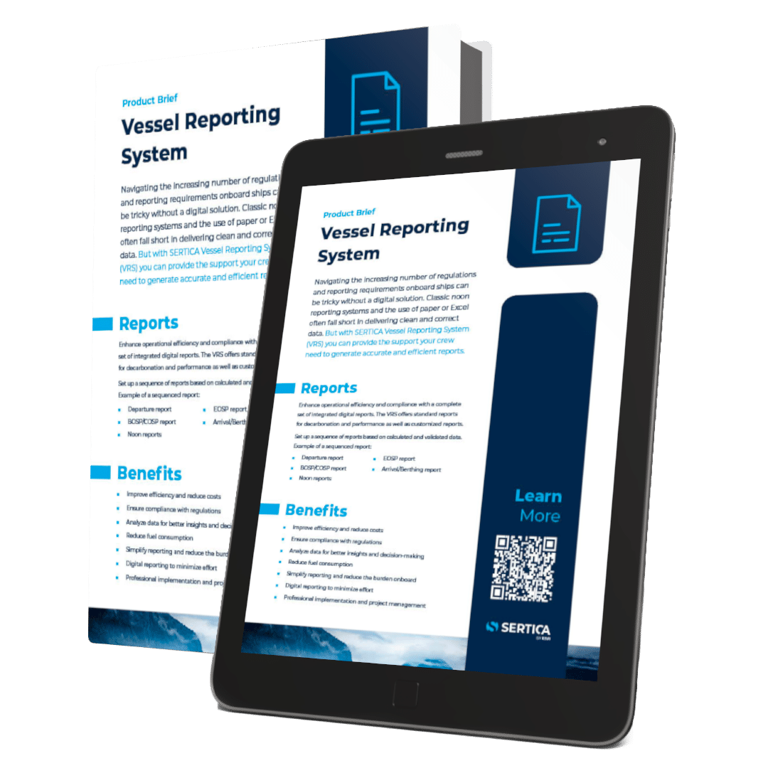 Vessel Reporting System | Comply with regulation with | SERTICA
